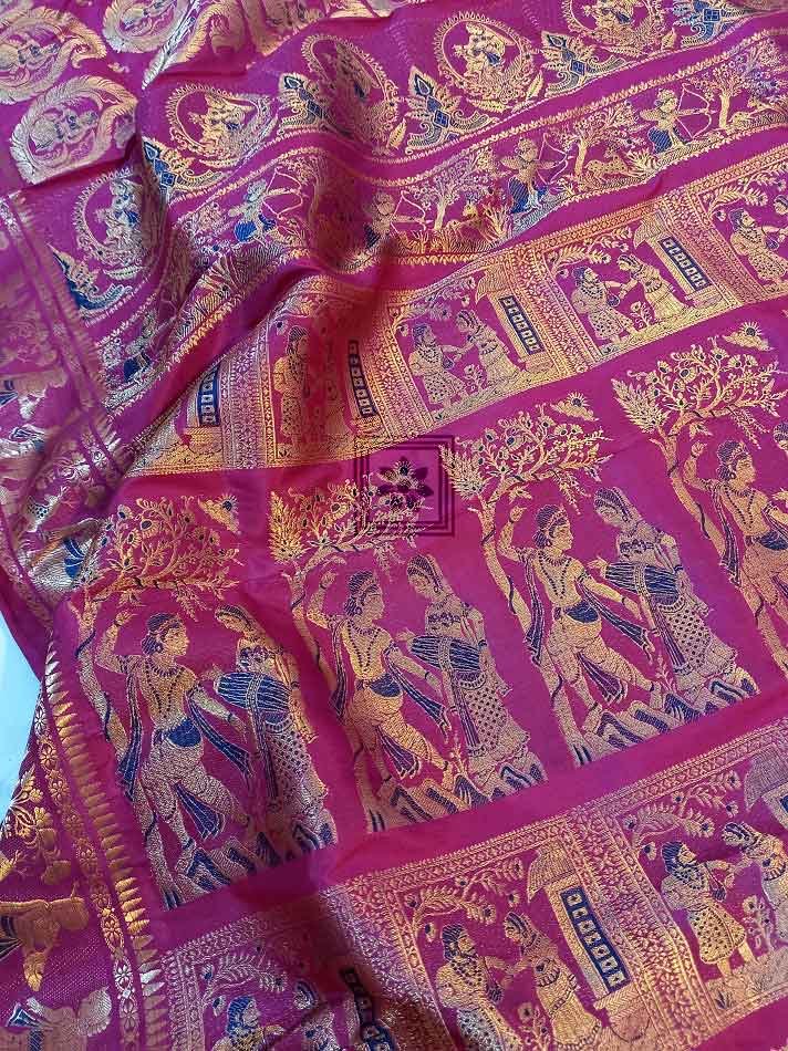 Bishnupuri Bridal Swarnachari Saree 2022 | Online Naksha